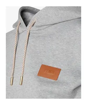 Fendi Sleeveless Cropped Hoodie With Drawstring Hood