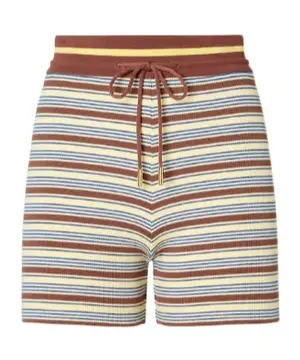 Fendi Striped Knit Shorts - Multicolour