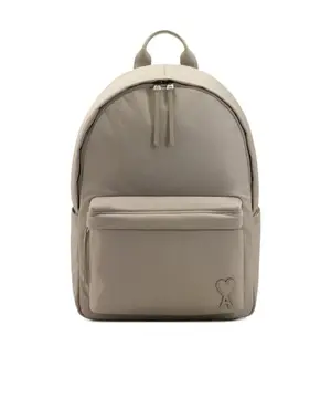 Ami Zippered Backpack - Gray
