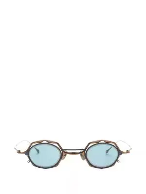 RIGARDS X Ziggy Chen Geometric-frame Clip-on Glasses - Brown