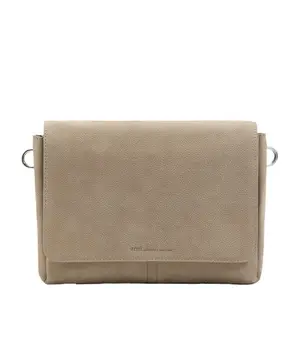 Ami Flap Messenger Bag - Taupe