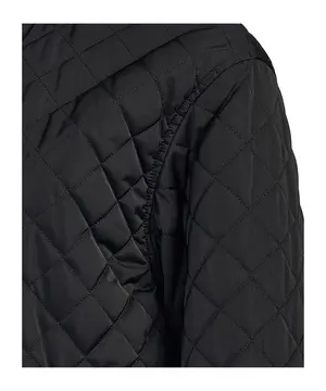 IBLUES Quilted Cotton Long Sleeve Jacket With Snap Button Placket