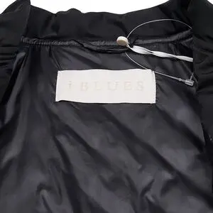 IBLUES Quilted Cotton Long Sleeve Jacket With Snap Button Placket