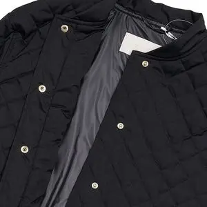 IBLUES Quilted Cotton Long Sleeve Jacket With Snap Button Placket