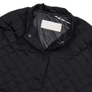 IBLUES Quilted Cotton Long Sleeve Jacket With Snap Button Placket