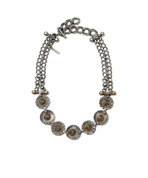 Versace Medusa Coin Necklace - Silver, Gold