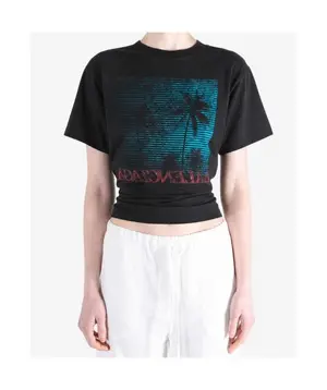 Balenciaga Vintage Holiday Cropped T-shirt