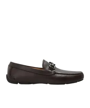 FERRAGAMO Round-toe Loafers - Black