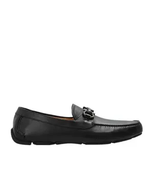 FERRAGAMO Round-toe Loafers - Black