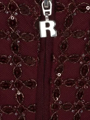 ROTATE BY BIRGER CHRISTENSEN Beaded Maxi Tube Dress - Red