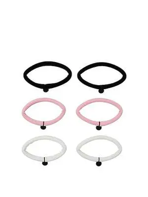 Victoria's Secret Vsx 6-pack Knit Hair Ties - Print