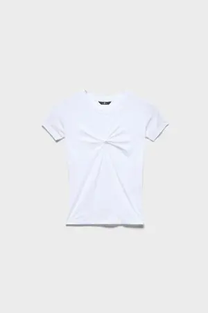 7 For All Mankind Twisted Tee In Lyocell