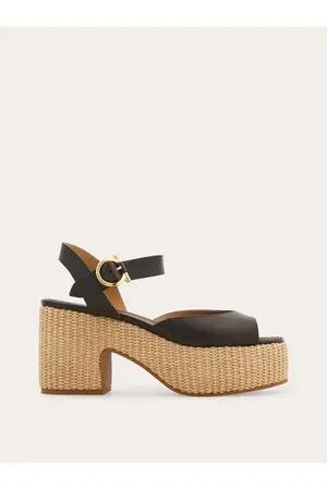 FERRAGAMO Platform Sandal - Natural