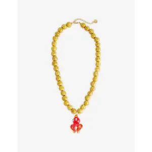 MINERVA Octopus Pendant Necklace - Yellow Orange