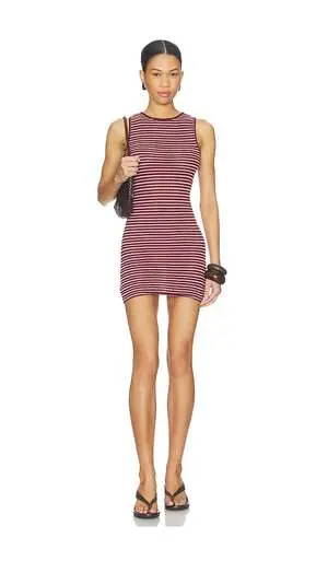 DE ROCOCO Crochet Tank Mini Dress - Red