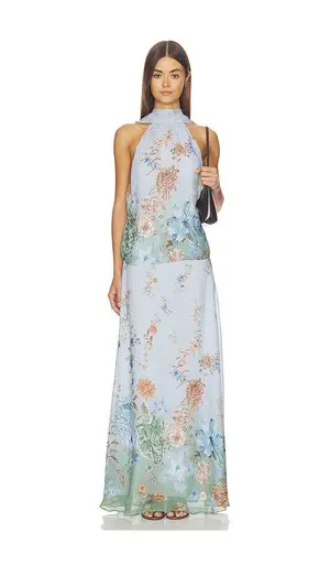 MUMA WORLD Sora High Neck Top With Attached Scarf