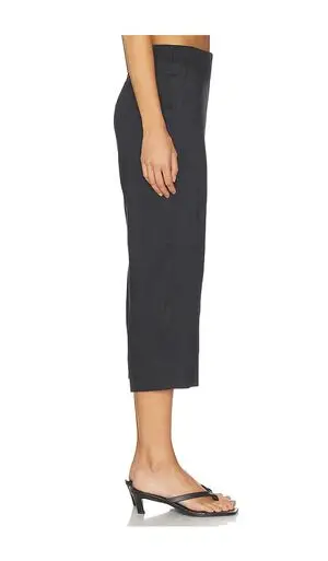 Theory Slit Capri Trousers - Black