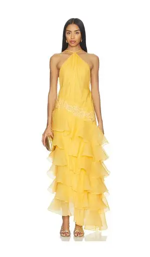 YELLOW THE LABEL Dahlia Organza Dress - Yellow