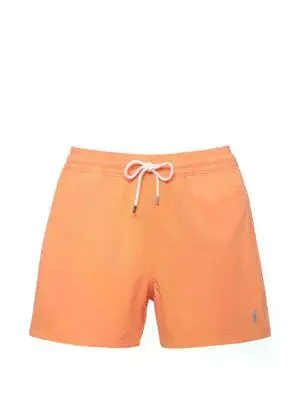 Polo Ralph Lauren Embroidered Drawstring Swim Shorts - Orange