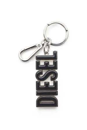 DIESEL® Logo Resin Inlay Metal Keyring - Multicolor