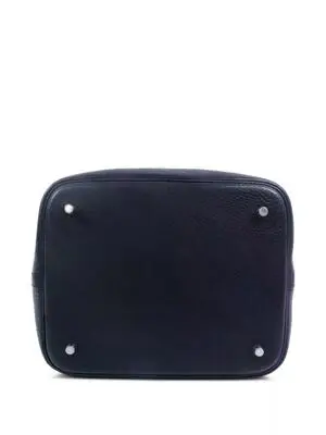 Hermès Taurillon Clemence Picotin Mm Tote Bag - Blue