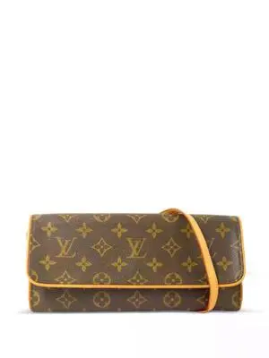 LOUIS VUITTON Gm Pochette Twin Monogram Canvas Shoulder Bag