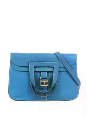 Hermès Halzan Shoulder Bag - Blue