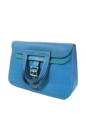 Hermès Halzan Shoulder Bag - Blue