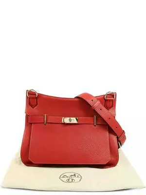Hermès 34 Jypsiere Shoulder Bag - Red