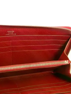 Hermès Azap Long Epsom Wallet - Red
