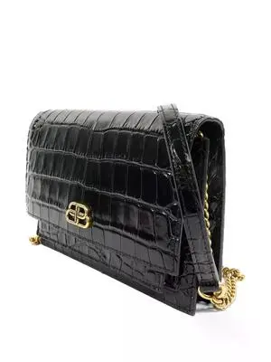 Balenciaga Croc-effect Bb Cross Body Bag