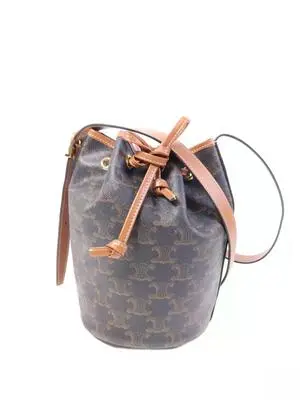 Celine Small Triomphe Canvas Bucket Bag