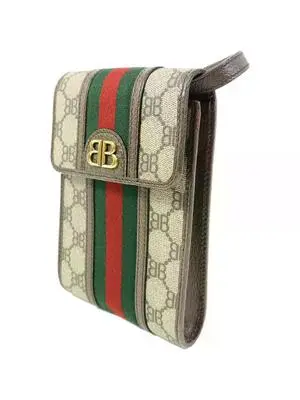 Balenciaga X Gucci Bb Monogram Shoulder Bag