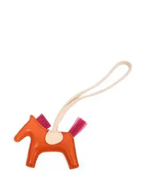 Hermès Rodeo Lambskin Horse Bag Charm - Orange