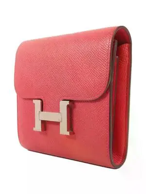 Hermès 2017 Short Constance Wallet - Red