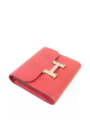 Hermès 2017 Short Constance Wallet - Red