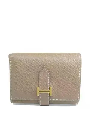 Hermès Bearn Compact Wallet - Grey