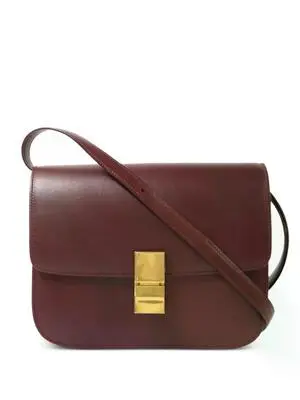 Celine Classic Box Shoulder Bag - Red
