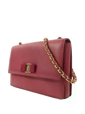 FERRAGAMO Vara Bow Chain Shoulder Bag