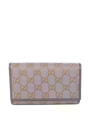 Gucci Gg Canvas Wallet - Grey
