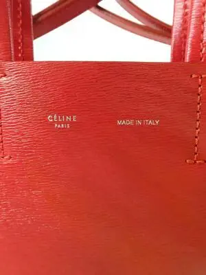 Celine Small Vertical Cabas Tote Bag - Red