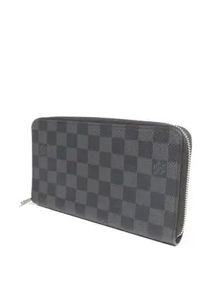 LOUIS VUITTON Damier Graphite Zippy Wallet - Black