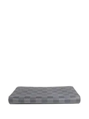 LOUIS VUITTON Damier Graphite Zippy Wallet - Black