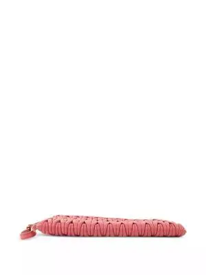 Miu Miu Quilted Leather Clutch Bag