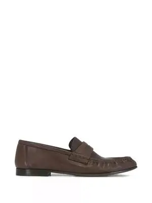 Brunello Cucinelli Monili-embellished Leather Loafers