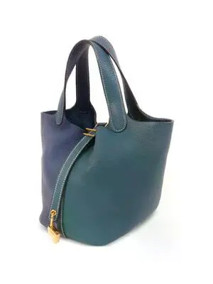 Hermès Taurillon Clemence Picotin Pm Tote Bag