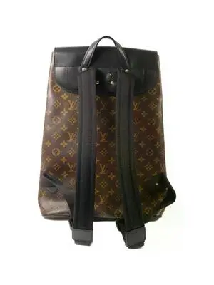 LOUIS VUITTON Macassar Palladium Monogram Backpack - Brown