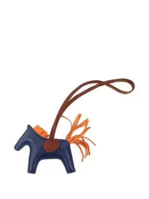 Hermès Pm Rodeo Horse Bag Charm - Blue