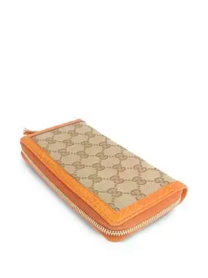 Gucci Gg Canvas Bamboo Zip-around Wallet