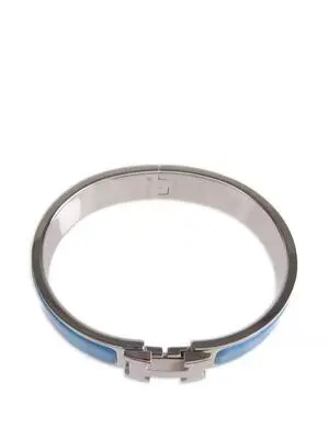 Hermès Clic H Enamel Hinged Bracelet